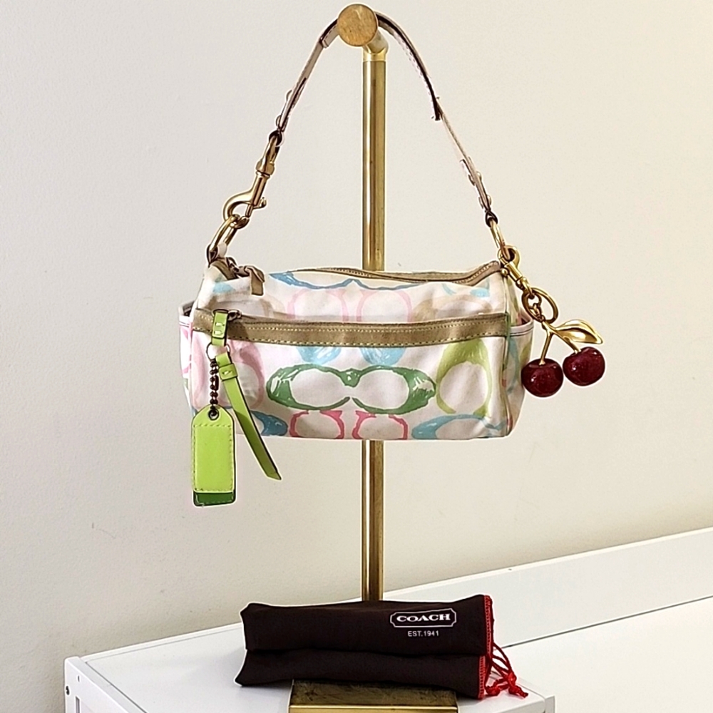 Coach Y2k Soho Signature C Canvas Pastel Scribble Sho… - Gem